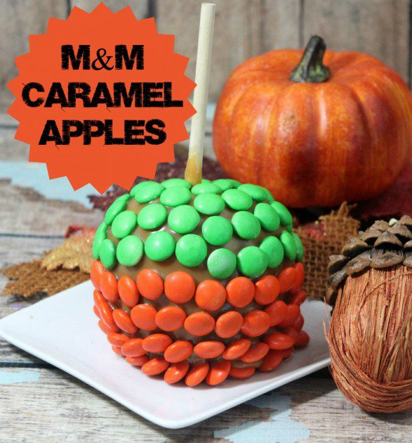 M&M Caramel Apples Recipe - Easy and fun to eat!